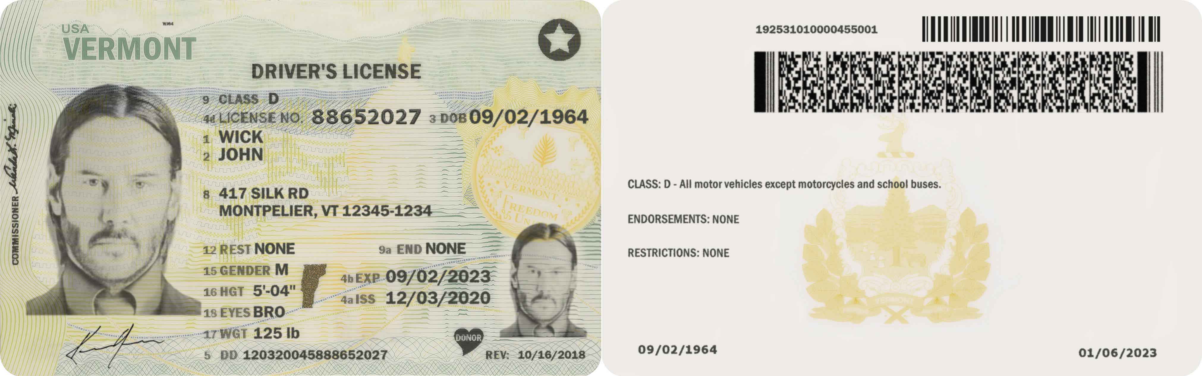 Vermont Driver License in PSD Format - Professional USA Driver Licenses ...