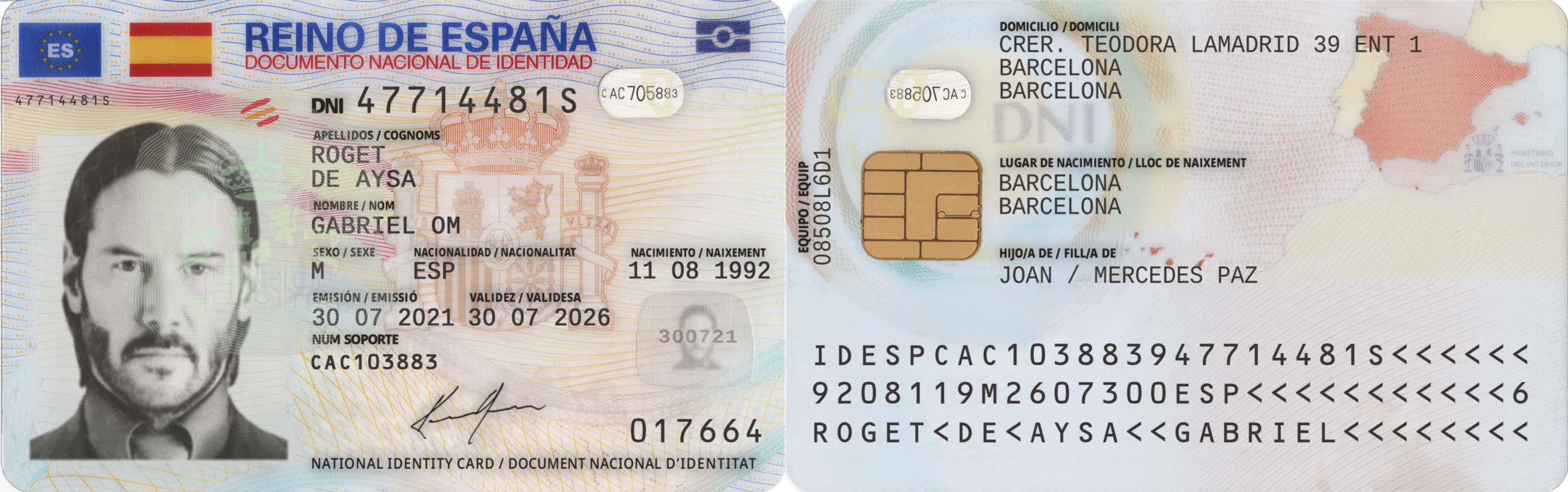 Spain ID Card in PSD Format - Professional ID Card Template | OnlyFake