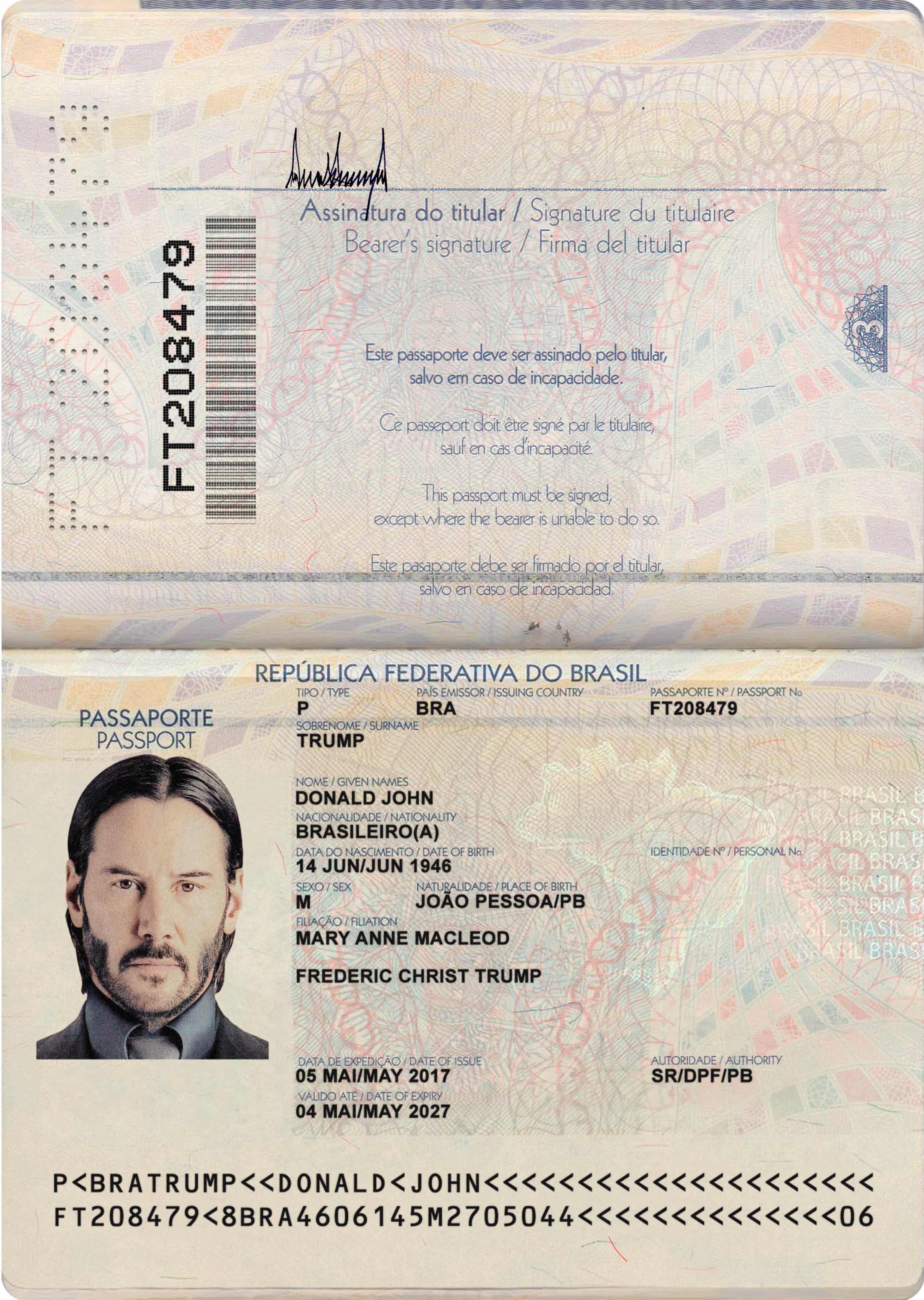 Brazil Passport Template in PSD Format - Professional Passport Template ...